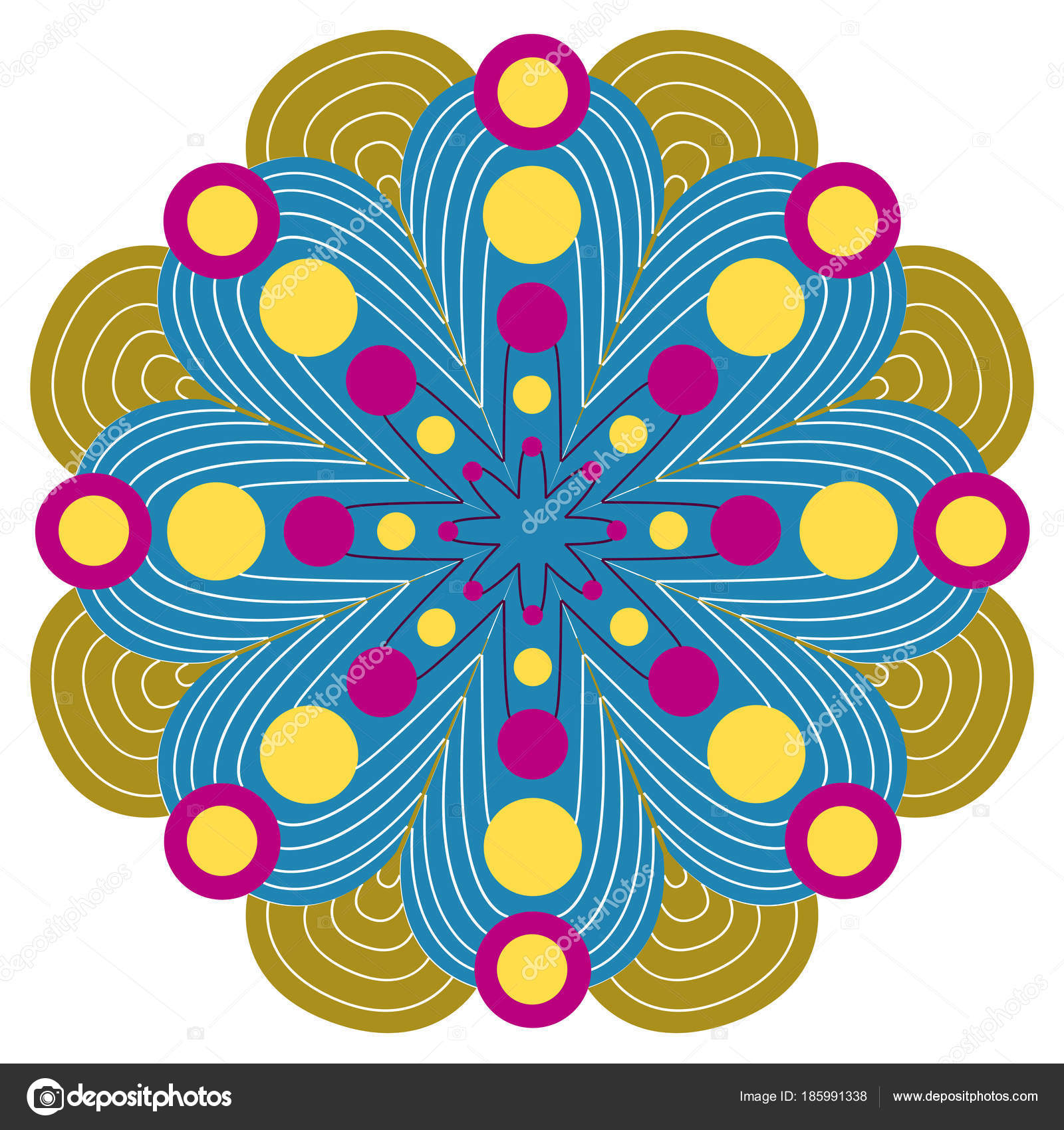 Decorative vintage mandala Stock Vector by ©LAUDiseno 185991338