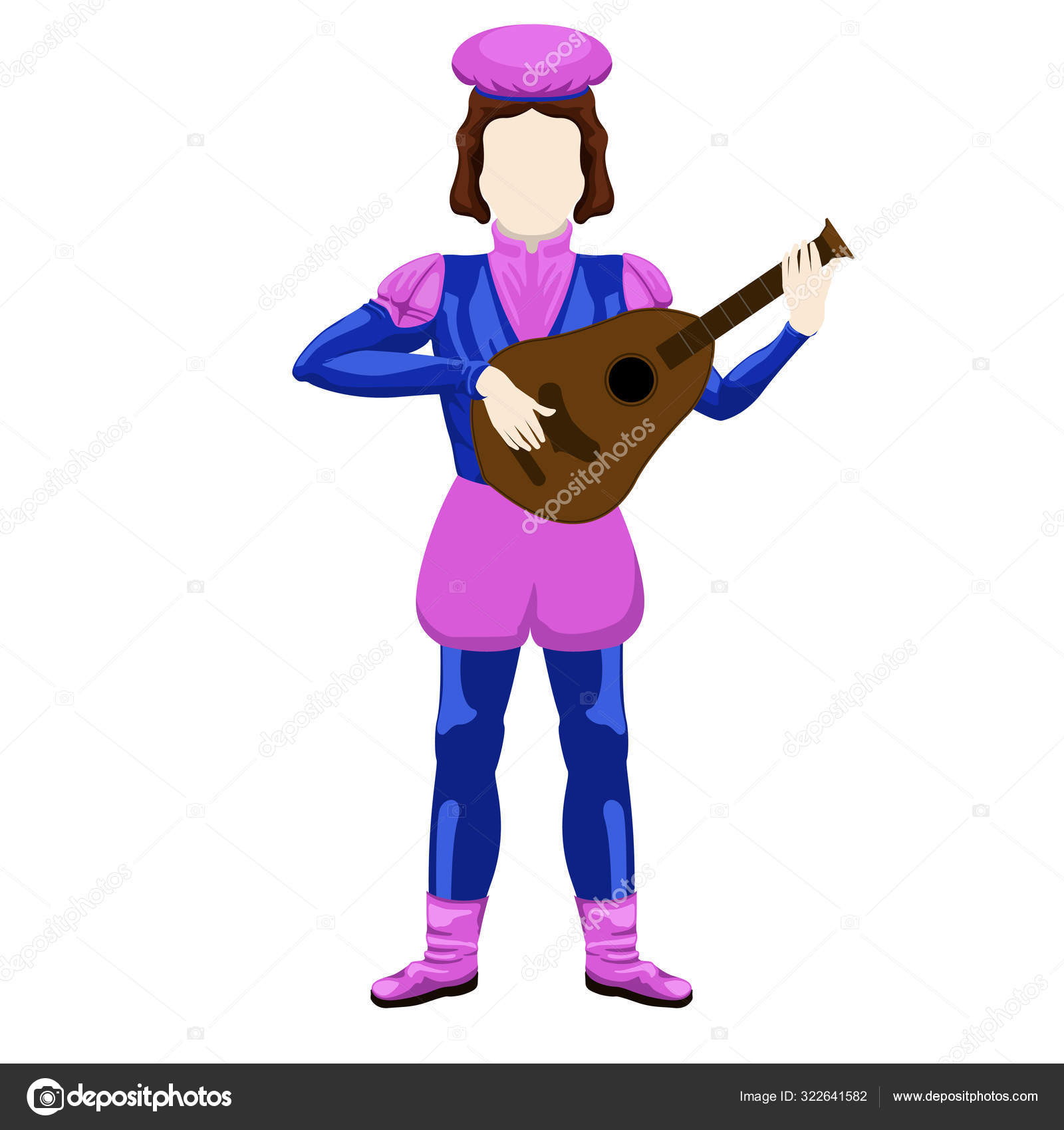 Isolated medieval bard character Stock Vector Image by ©LAUDiseno ...