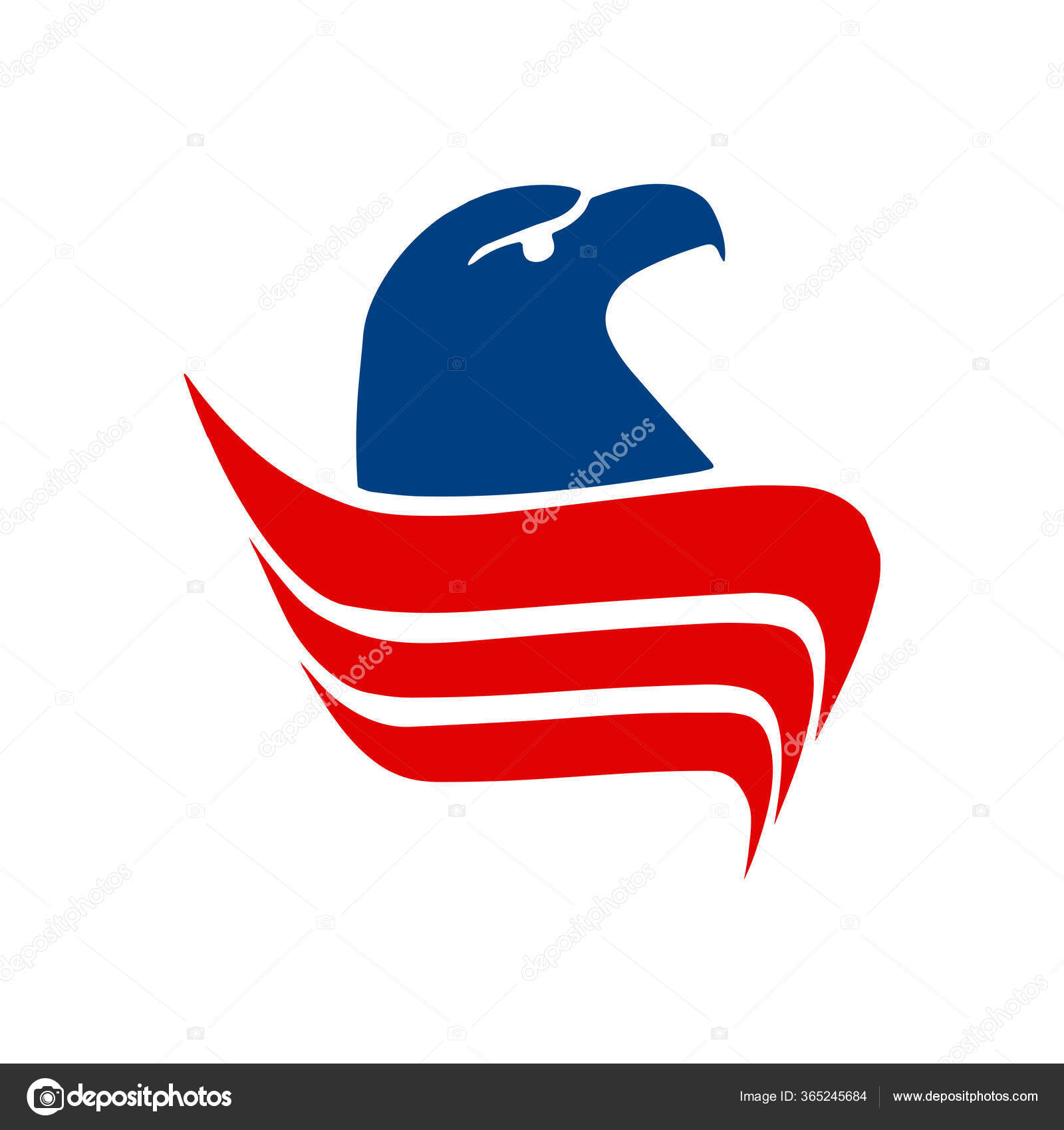 Isolated colored eagle icon Stock Illustration by ©LAUDiseno #365245684