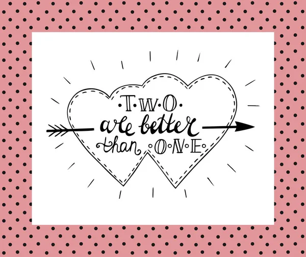 Two better than one Vector Art Stock Images | Depositphotos