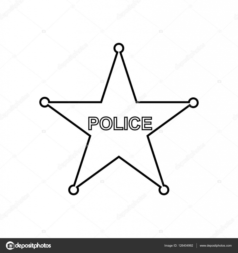 Sheriff Star Outline