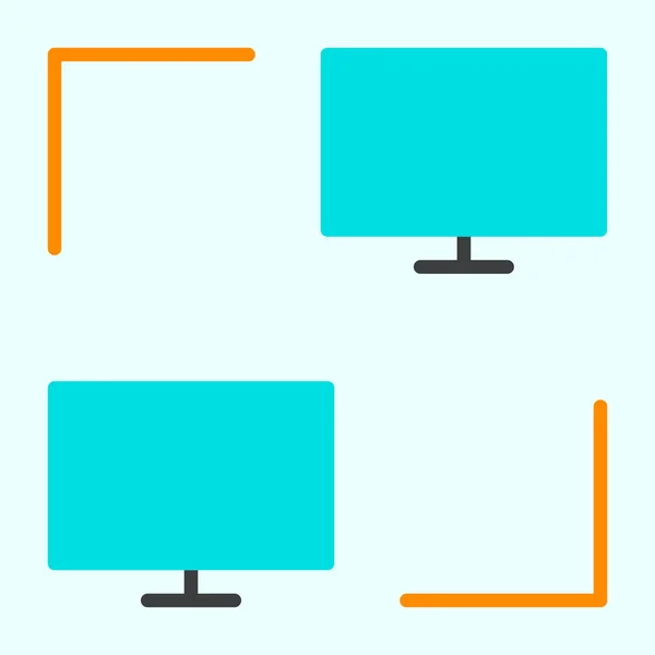 Monitor Command Line Icon. Vector Simple Minimal 96x96 Pictogram Stock ...