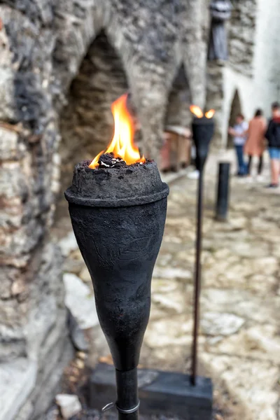 Medieval castle torch Stock Photos, Royalty Free Medieval castle torch ...