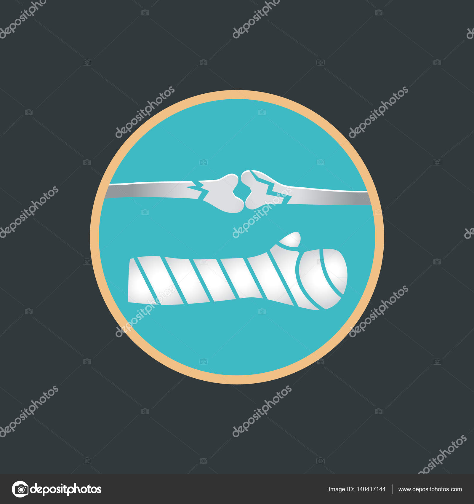 Traumatology and trauma surgery logo vector icon design Stock Vector ...