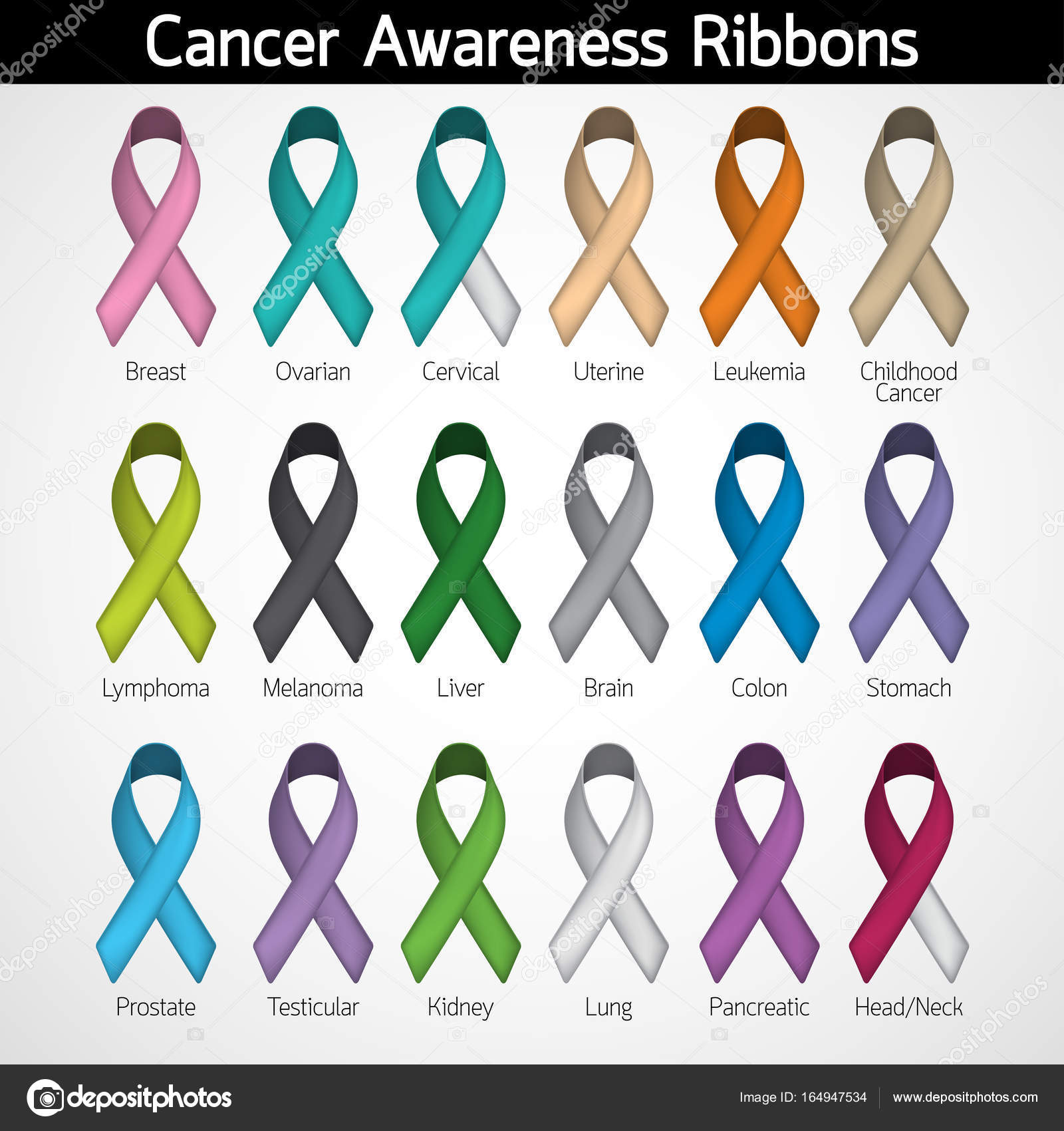 Cancer Awareness Ribbons vector icon illustration Stock Vector Image by ...