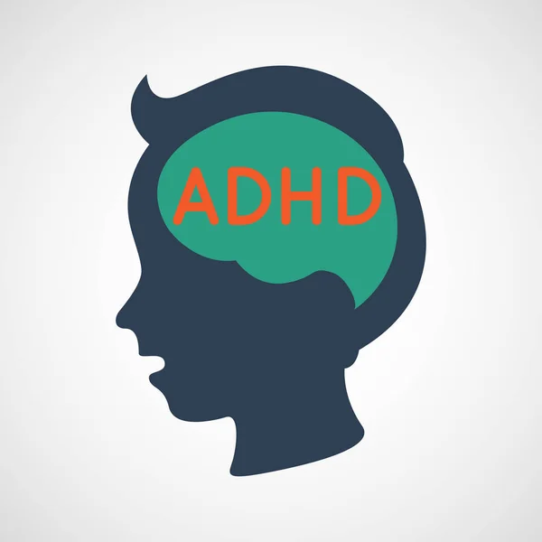 ADHD vector logo icon illustration Stock Vector Image by ...