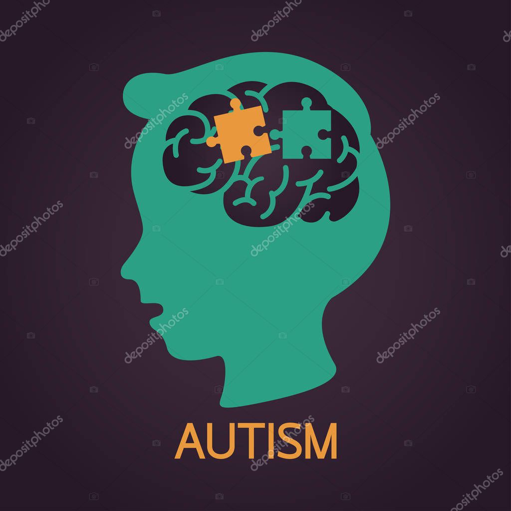 Vectorillustratie pictogram autisme — Stockvector © ilovecoffeedesign ...