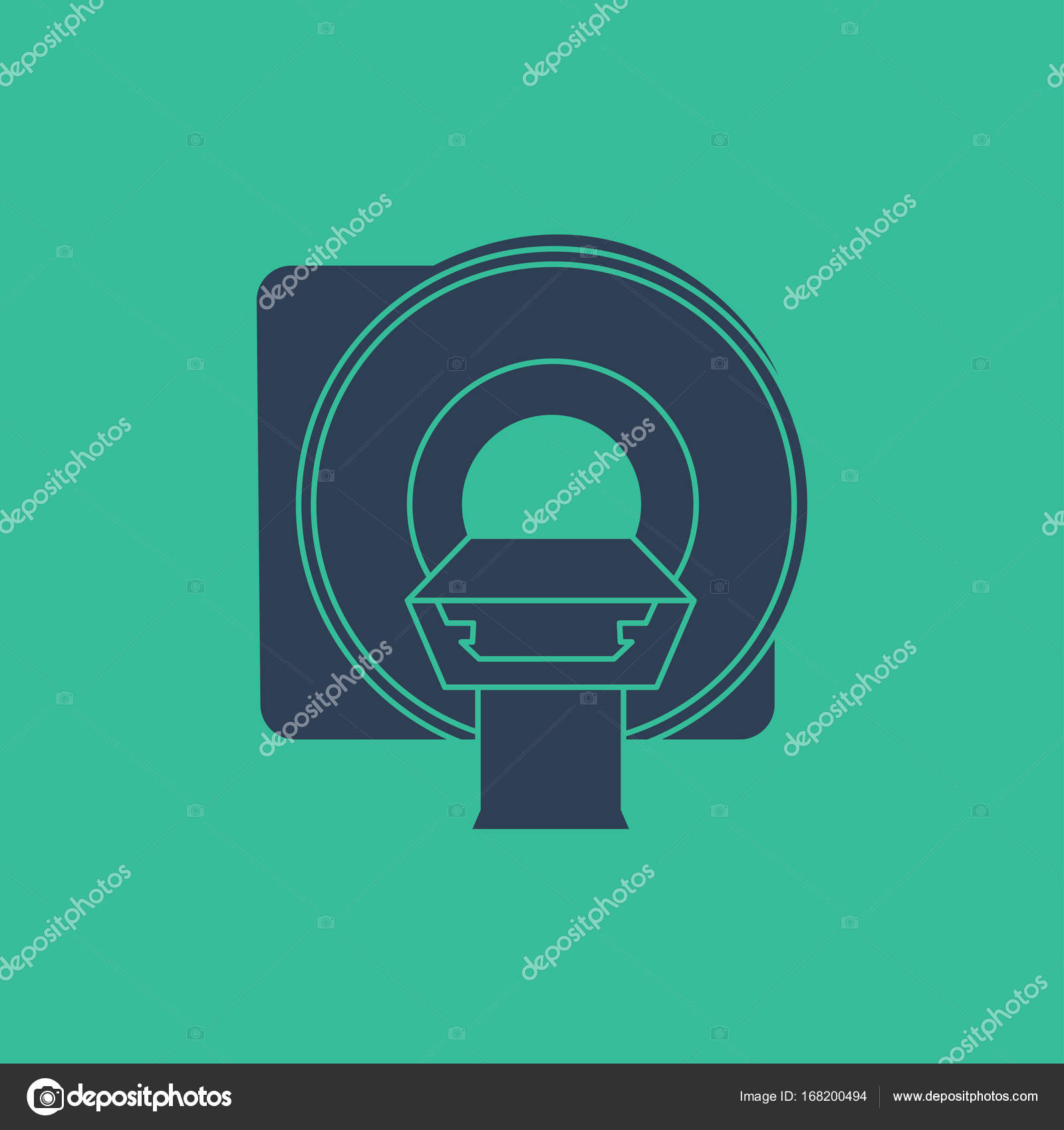 MRI machine icon, Magnetic Resonance Imaging vector symbol Stock Vector ...