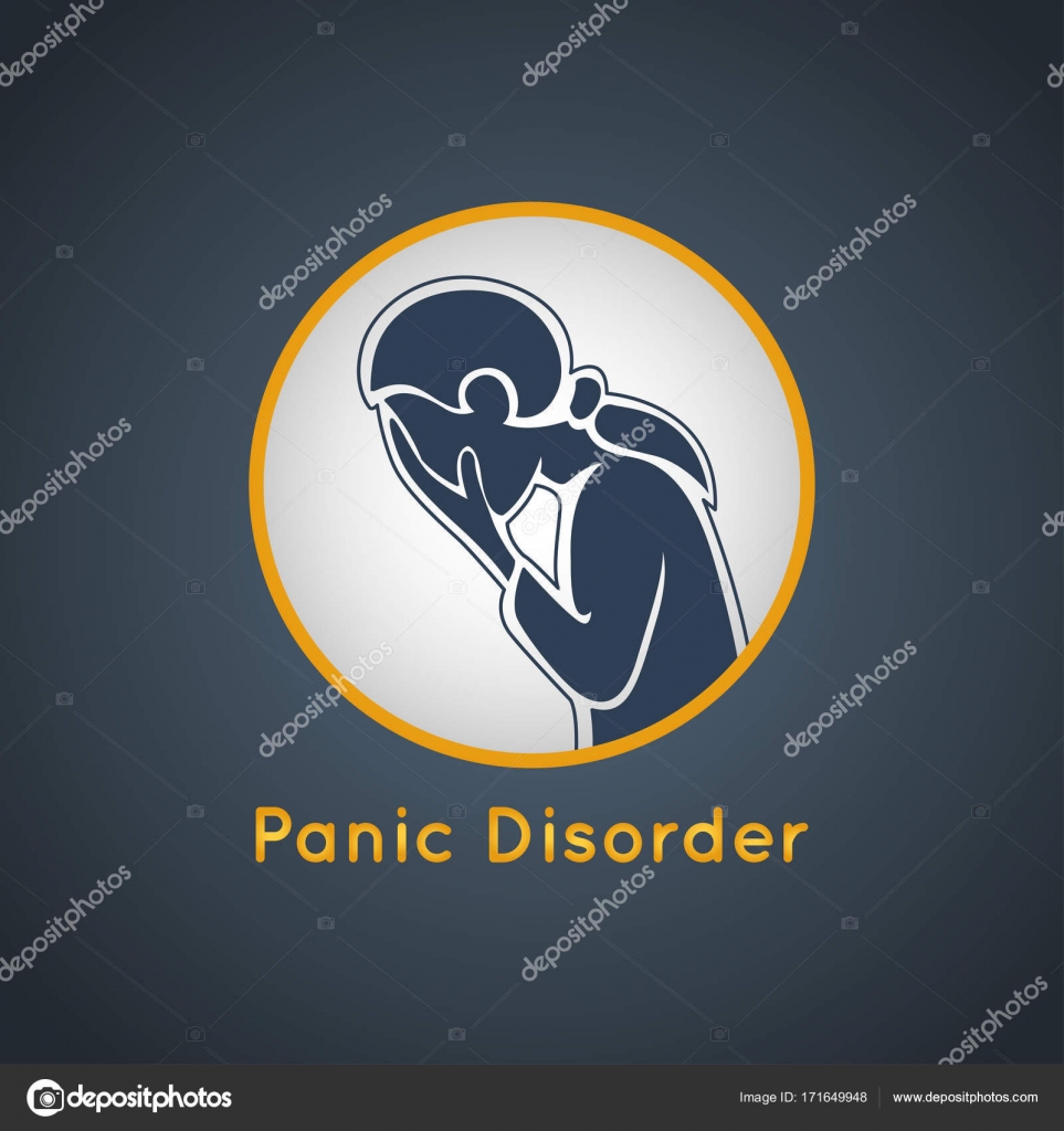 Panic Disorder vector icon illustration Stock Vector Image by ...