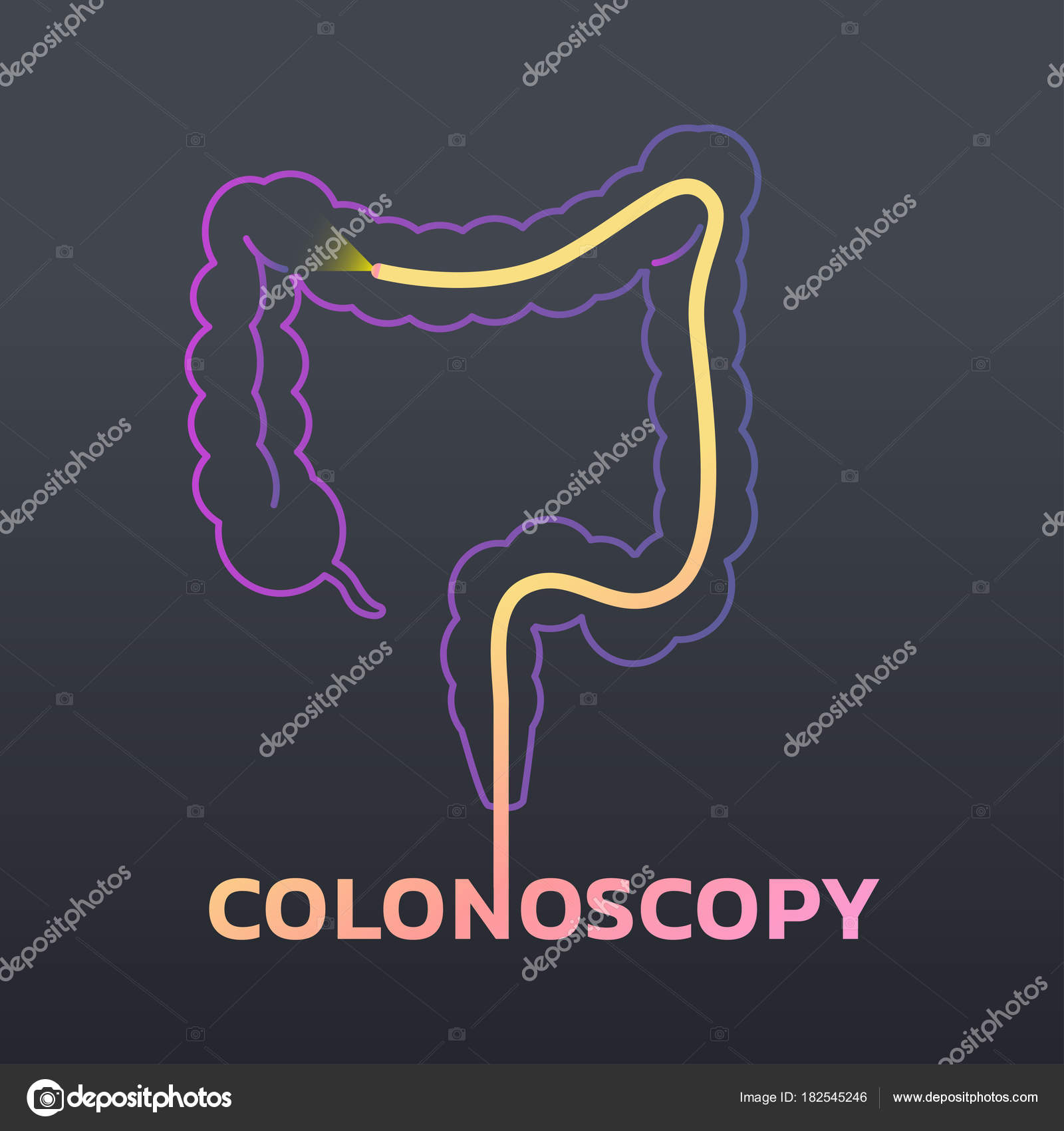 Colonoscopy logo vector icon design Stock Vector Image by ...