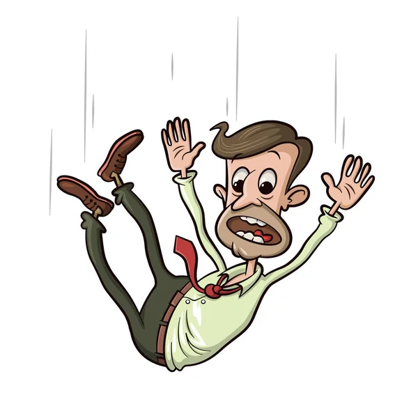 Cartoon Man Falling Down the Ladder — Stock Vector © ronleishman #13980172 Cartoon Man Falling Down the Ladder — Stock Vector © ronleishman #13980172