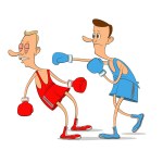 Stick Figures Boxers Boxkamp Stock Illustration by ©PantherMediaSeller ...