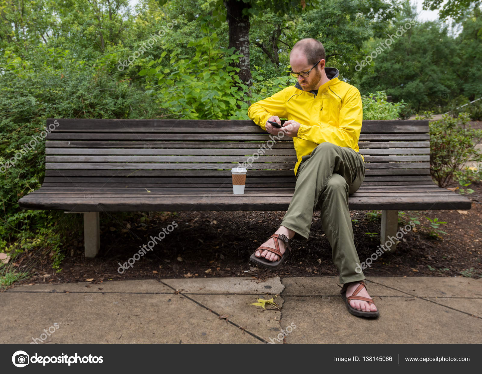 Person On Park Bench