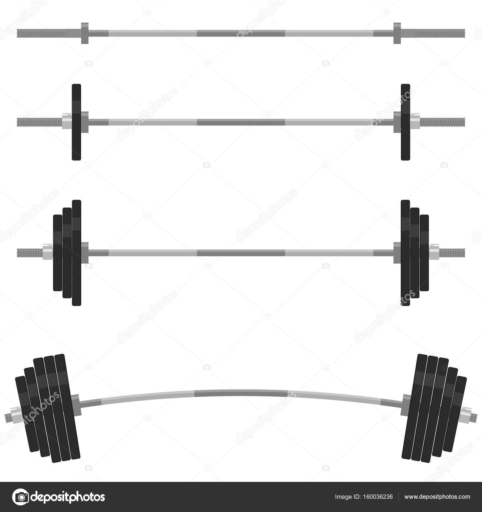Fitness design elements, Gym emblem. Barbells vector ⬇ Vector Image by ...