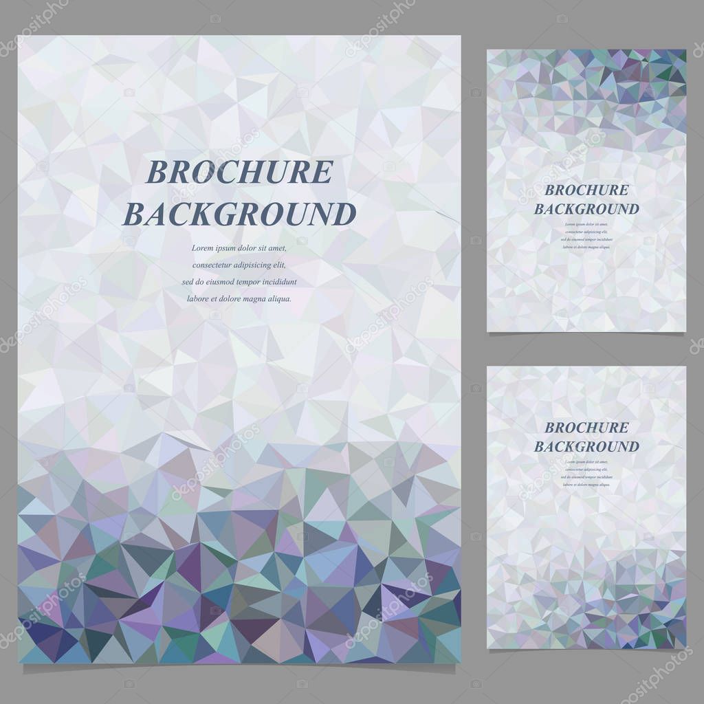 Modern geometric brochure template design — Stock Vector © davidzydd ...