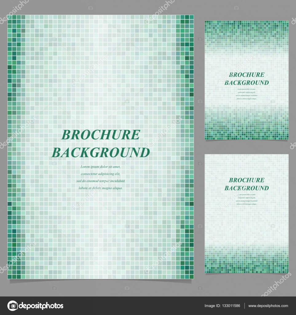 Geometric square pixel page template set — Stock Vector © davidzydd ...