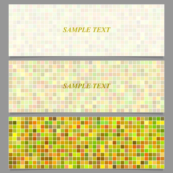 Colored square pattern banner background set Stock Vector Image by ©davidzydd #133012018