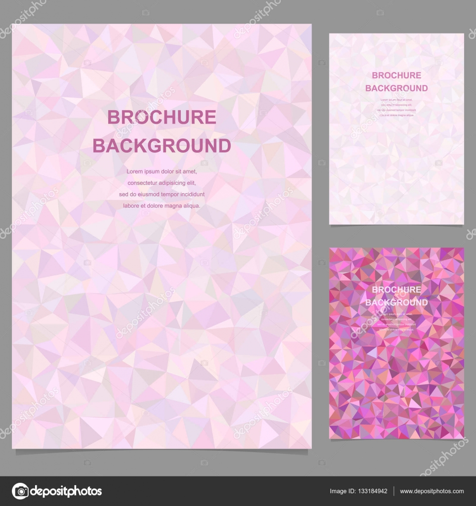 Colorful triangle tile design brochure template — Stock Vector ...