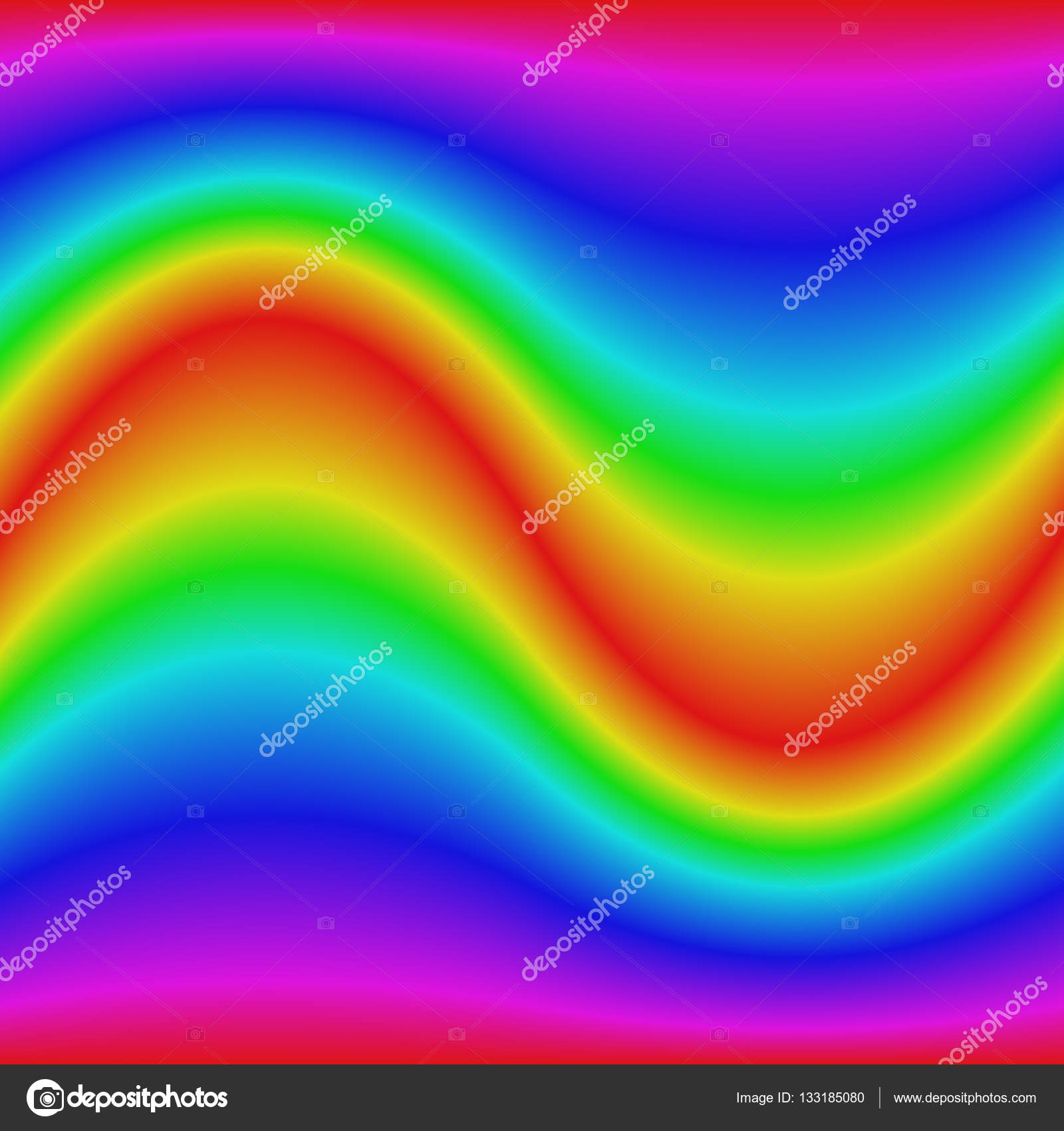 Smooth gradient rainbow wave design background — Stock Vector ...