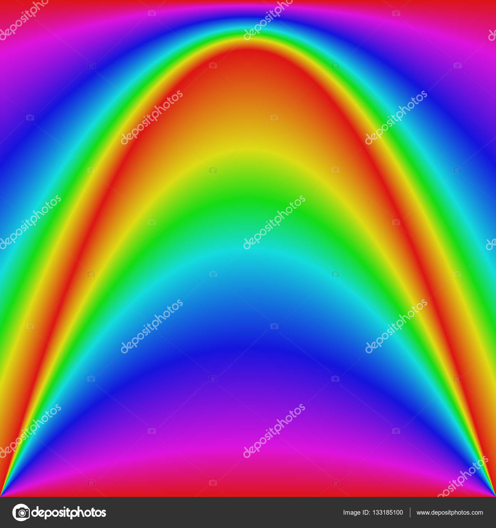 Smooth gradient rainbow wave curve background Stock Vector by ...