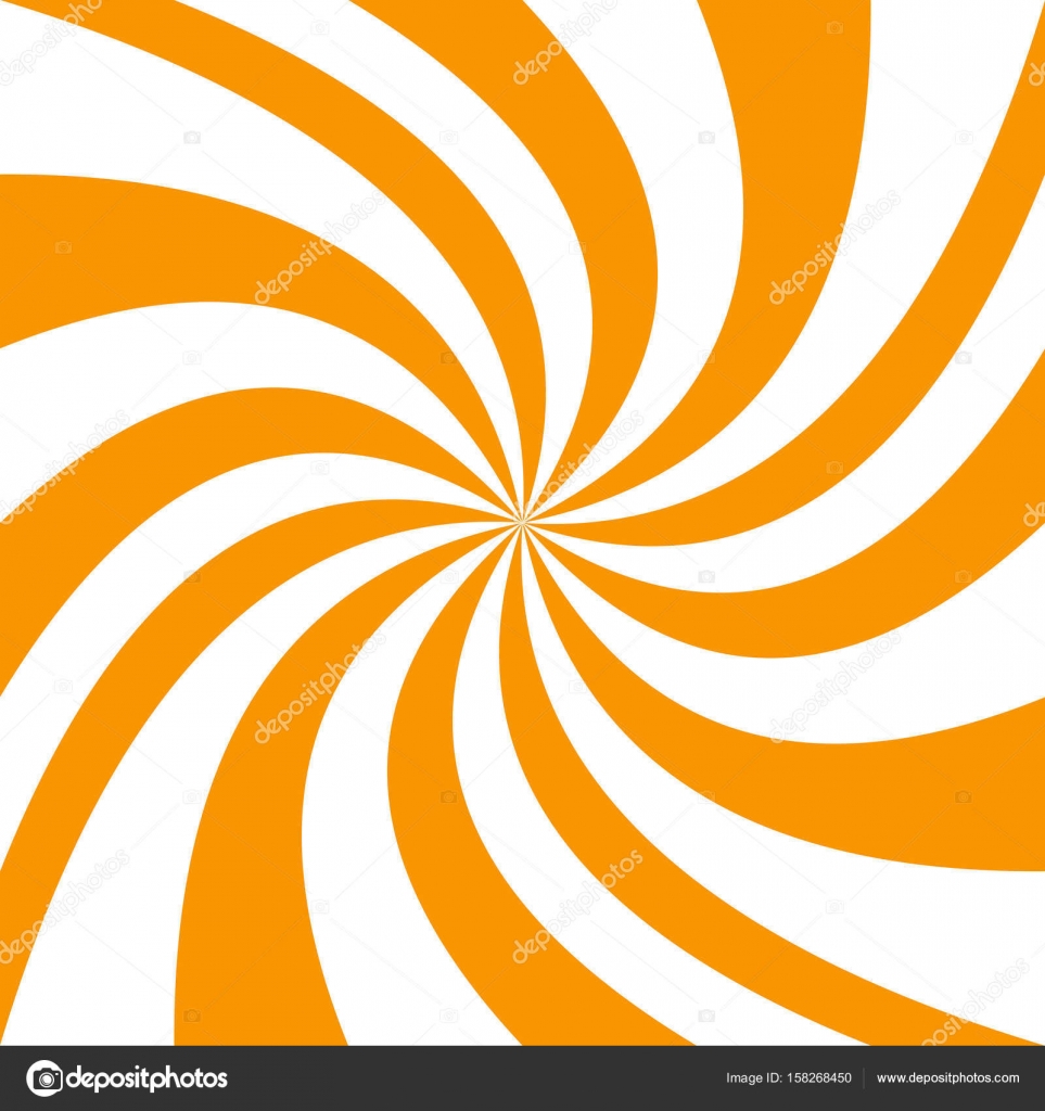 Spiral background from orange and white rays Stock Vector by ©davidzydd ...
