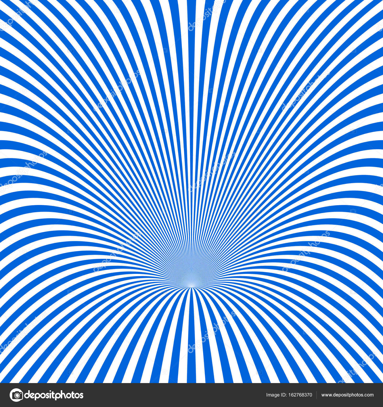 Curved radial stripe background - vector graphic from curved rays ...