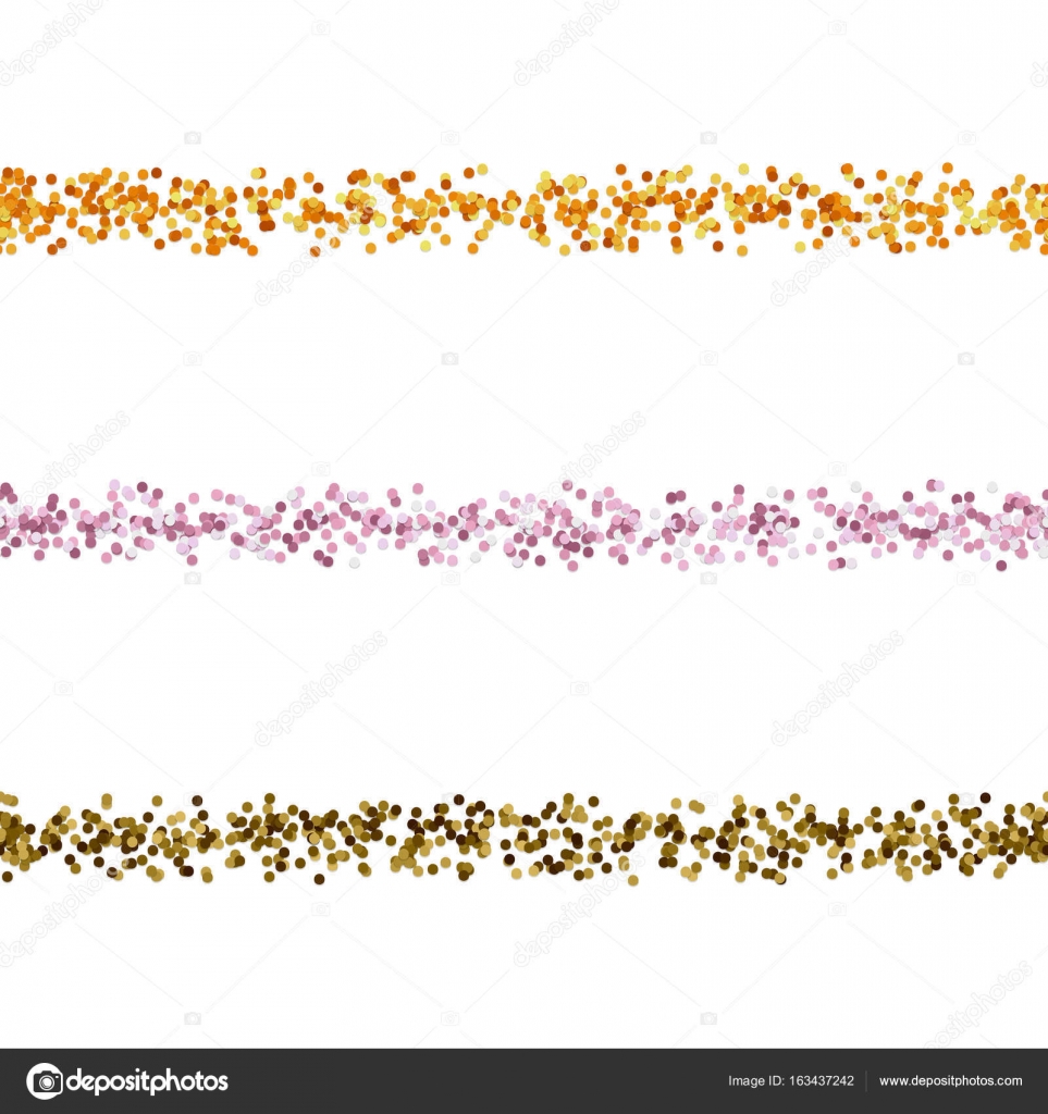Seamless dot pattern page divider line design set - vector graphic ...