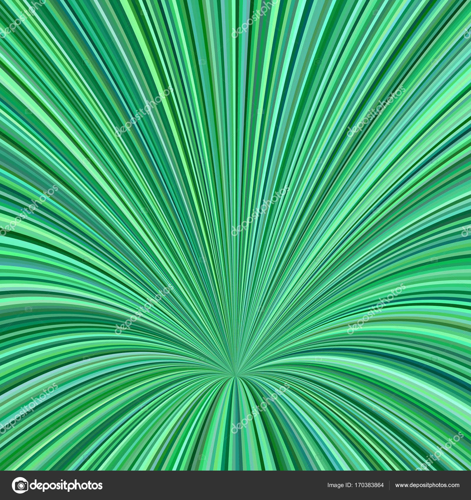 Curved ray burst background - vector graphic from striped rays Stock ...