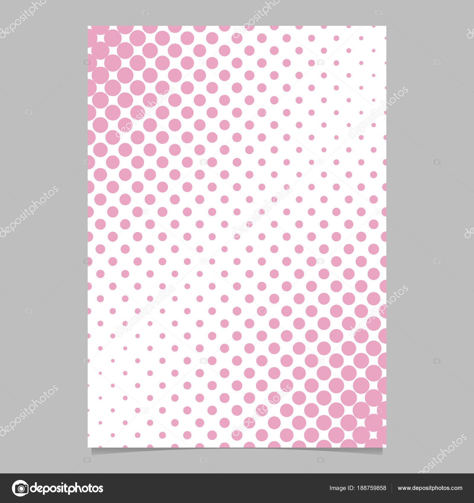 Halftone dot pattern flyer template - vector brochure background ...