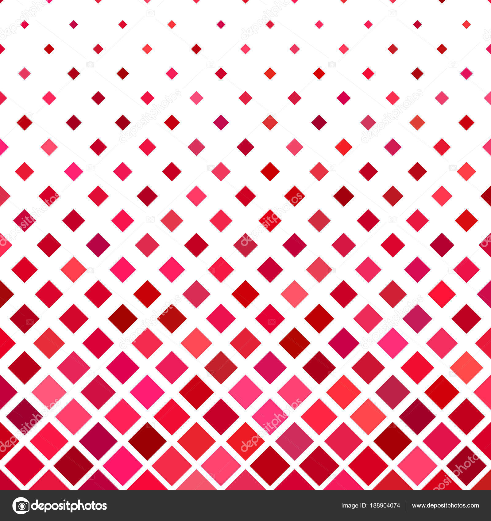 Red square pattern background - vector illustration from diagonal ...