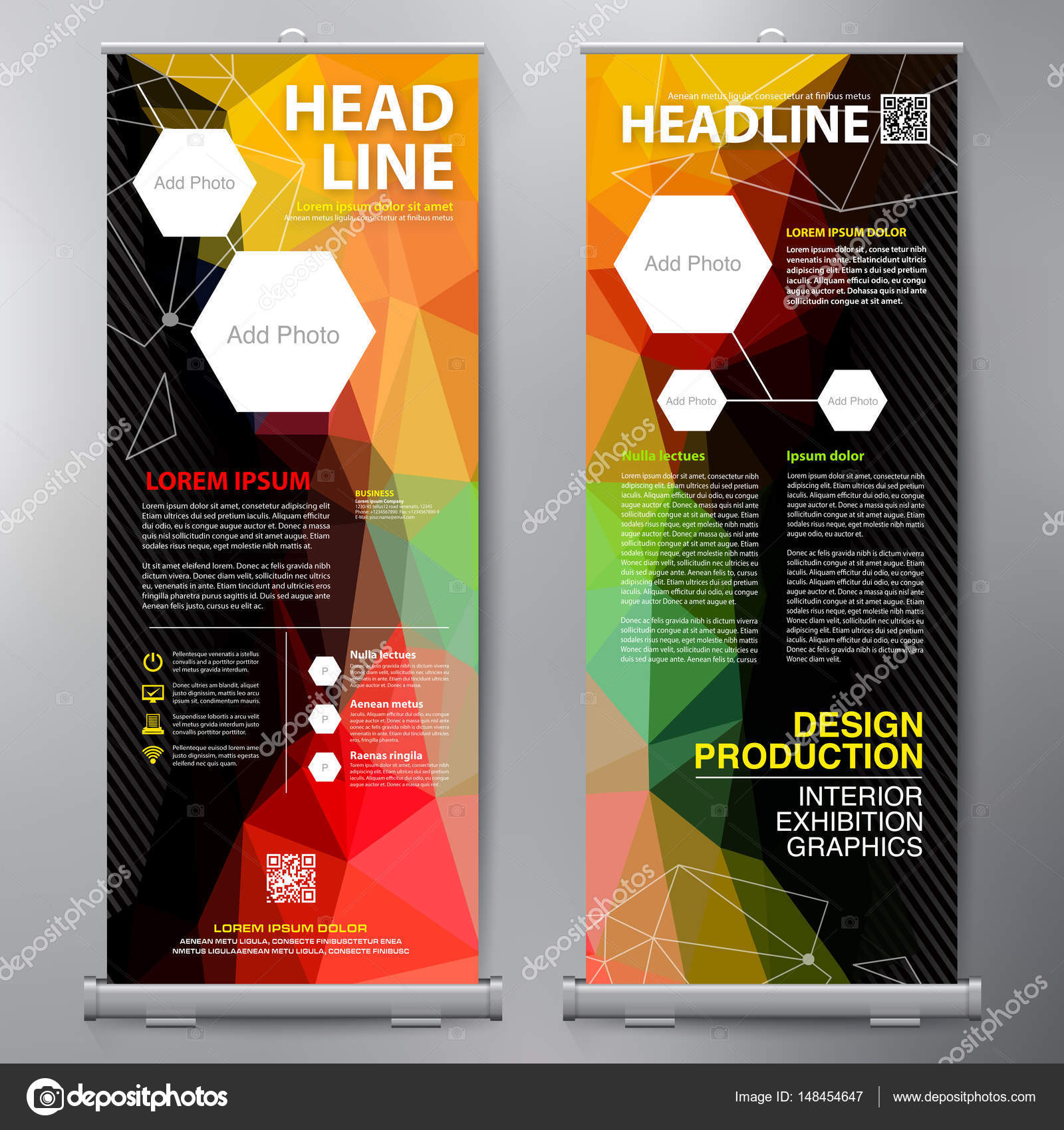 Business Roll Up. Standee Design. Banner Template. Stock Vector Image ...