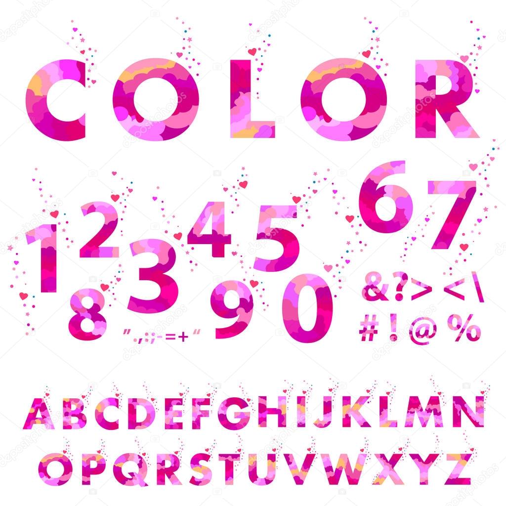 Cartas decorativas de color rosa pastel aisladas sobre fondo blanco. 2024