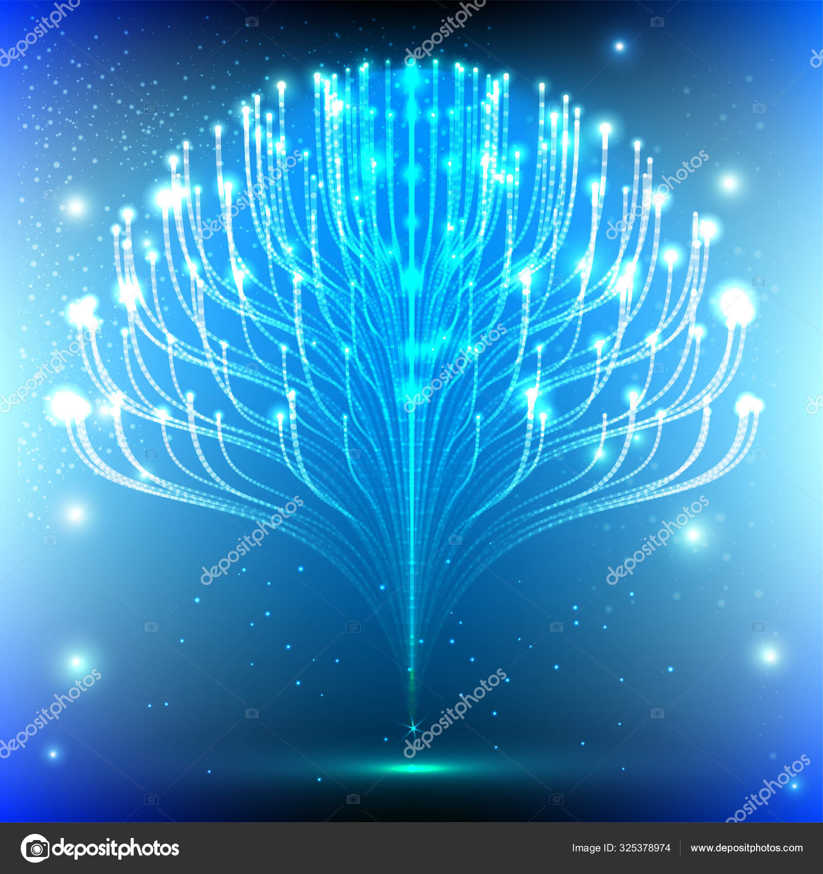 Blue Abstract background. complex blue geometric mandala on blue ...