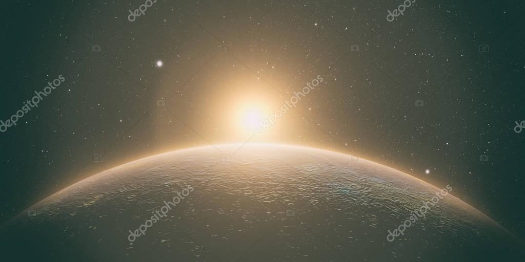 Mercury with sunrise — Stock Photo © vjanez #129177282