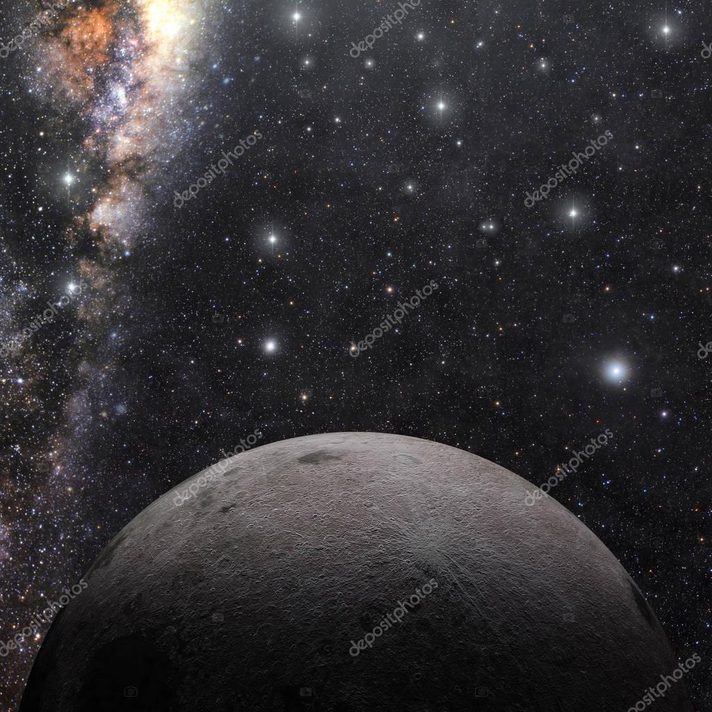 The Moon in space — Stock Photo © vjanez #129179630