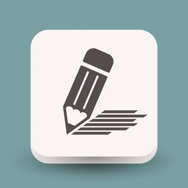 Pisanie podkładka obrysu ikona Vector Art Stock Images | Depositphotos