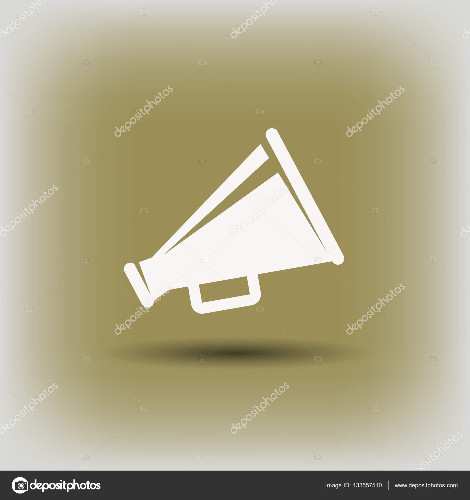 Altavoz, icono de megáfono Vector de stock #133557510 de ©hristianin