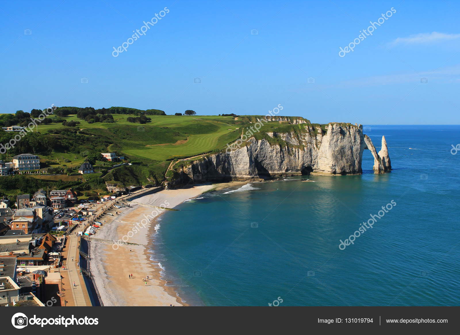Beach ans cliffs of Etretat in France Stock Photo by ©Picturereflex ...