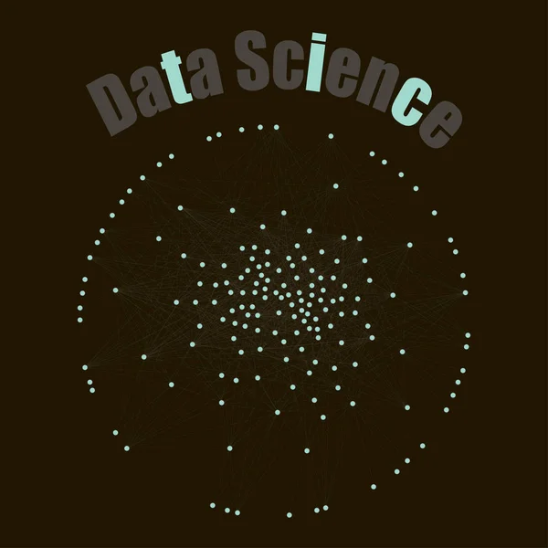 Data Science Beautiful Graph Network Graph Stock Vector Image by ...