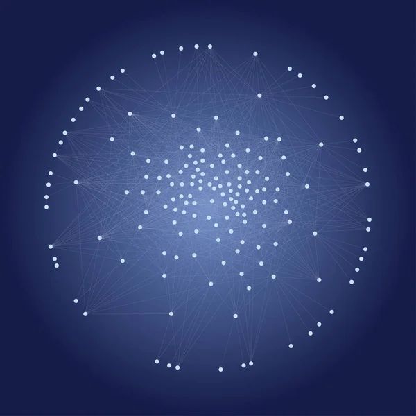 Vector Illustration Abstract Circles Infographic Network Social Network ...