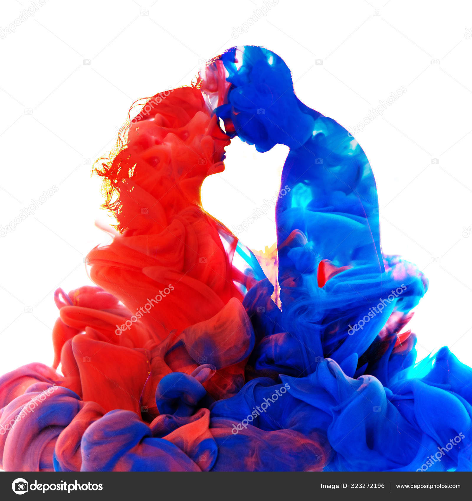 Creative art collage of couple in love. — Stock Photo © Ablozhka #323272196