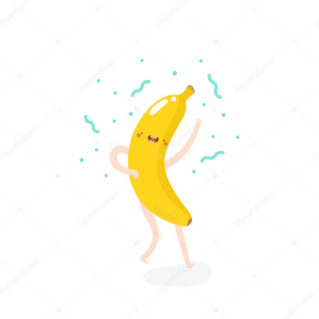 Cartoon Dancing Bananas