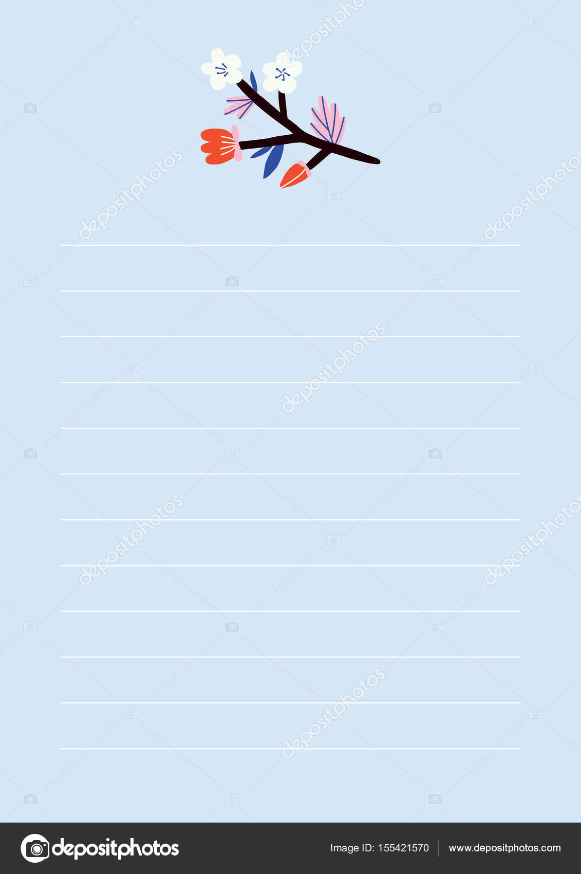 Beautiful Notes template. Stock Vector by ©iliveinoctober 155421570