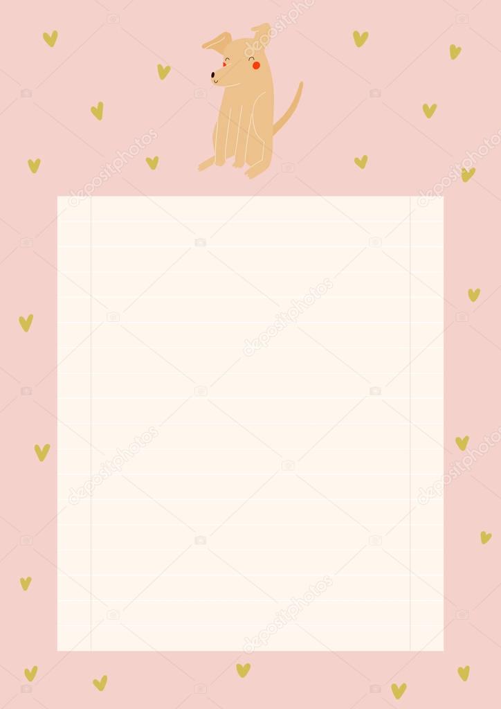 Super Cute Blank Paper Notes Planners Printable Paper Template Cute ...