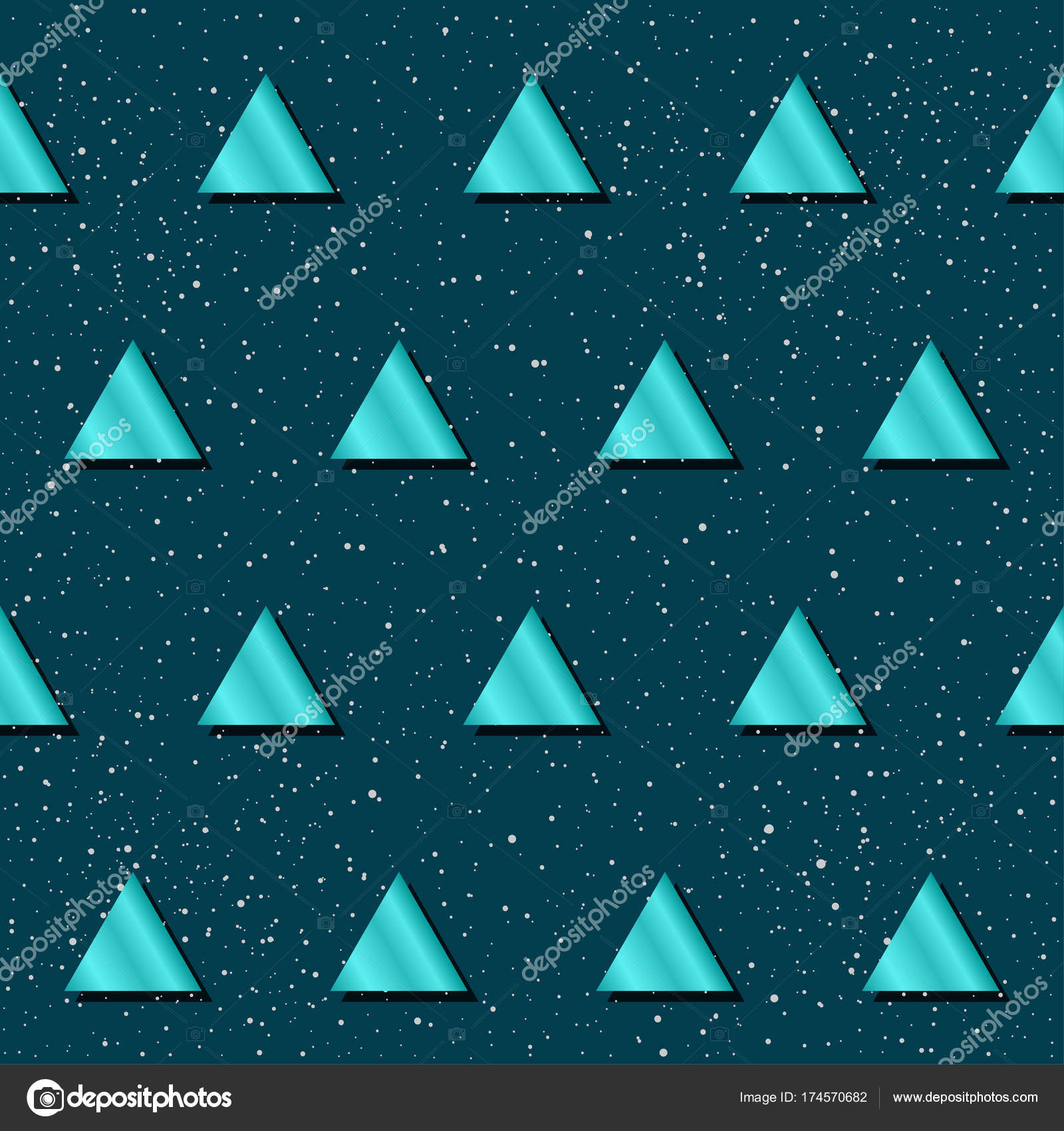 Abstract blue gradient colored triangle seamless pattern backgro Stock ...