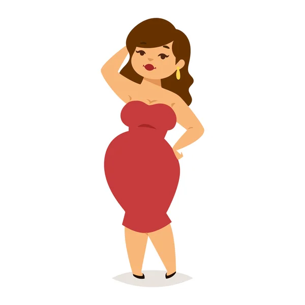 Fat Girl Illustration — Stock Vector © Morphart 16190557