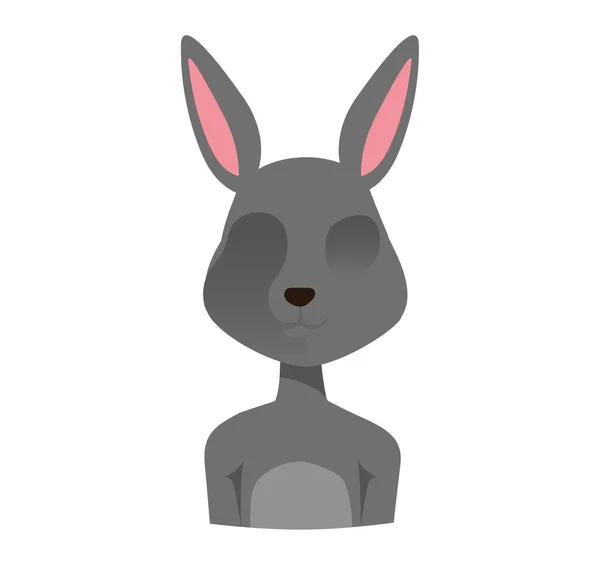 Cute rabbit bunny cartoon sitting — Stock Vector © tigatelu #23052376