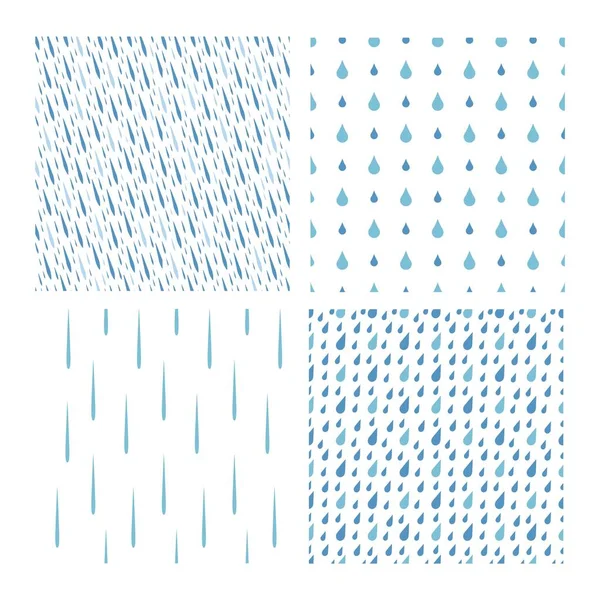 Rain drops seamless pattern background vector water blue nature ...
