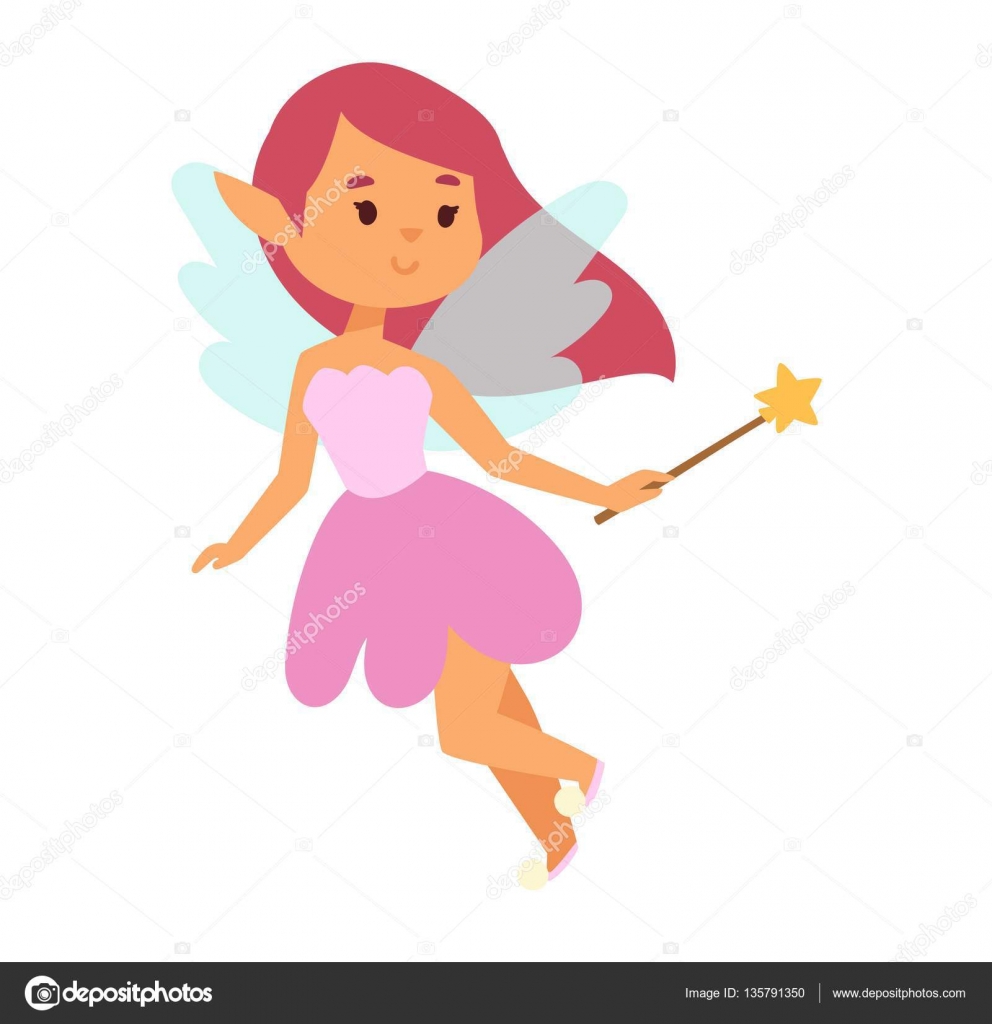 Fadas desenho animado personagem vetor . — Vetor de Stock © adekvat ...