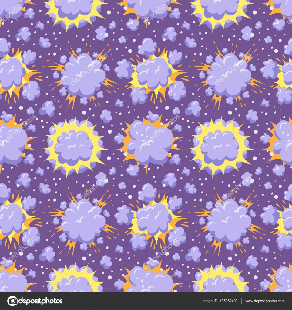 Boom icons seamless pattern explosion. Stock Vector by ©adekvat 135962400